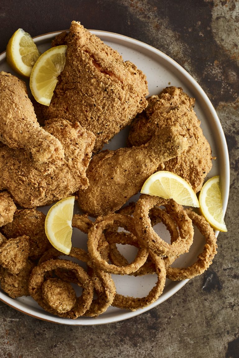 Matzo Fried Chicken and Crispy Fried Onion Rings - Colavita Recipes