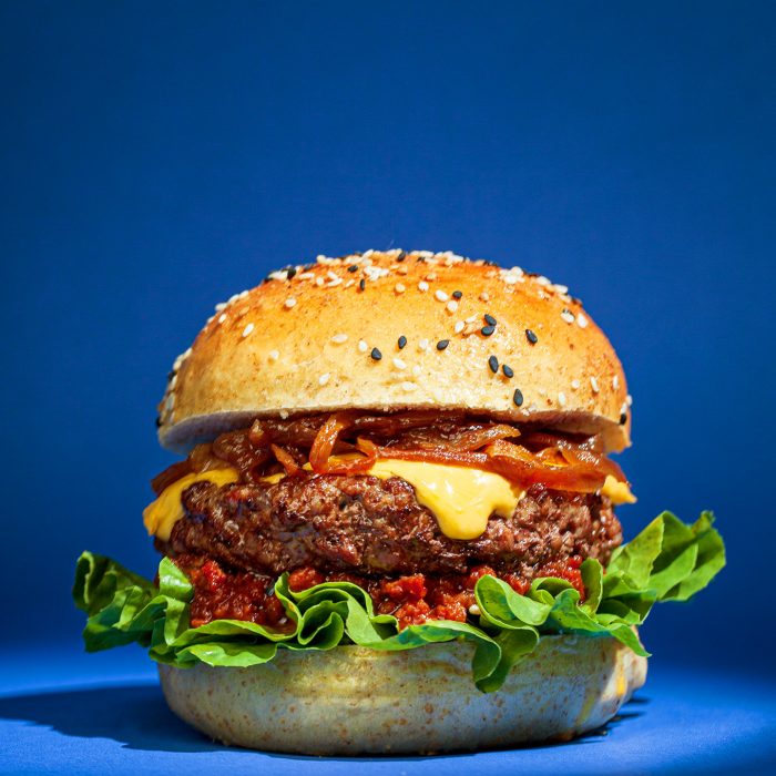 Beet Burgers with Avocado Smash and Pickled Red Onions - Colavita Recipes